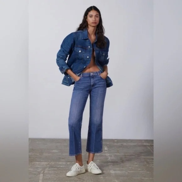 Zara | Jeans | Zara The Ness Denim Flare Jeans Wide Legs | Poshmark